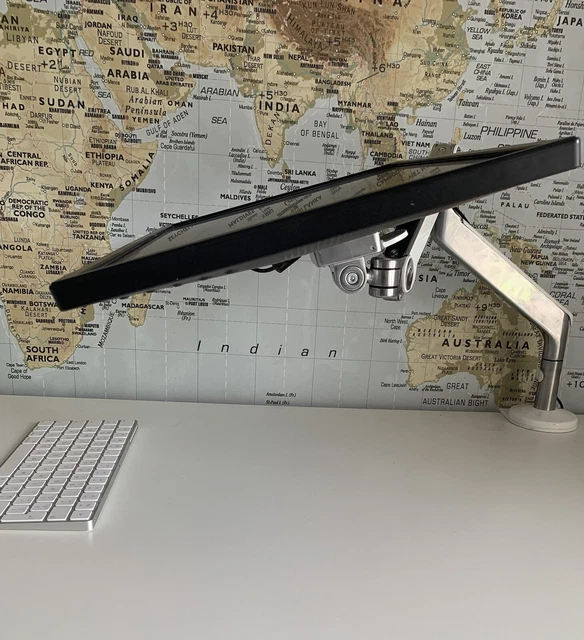 HUMANSCALE M2 MONITOR Arm Polished Aluminium, Large C clamp + VESA ...