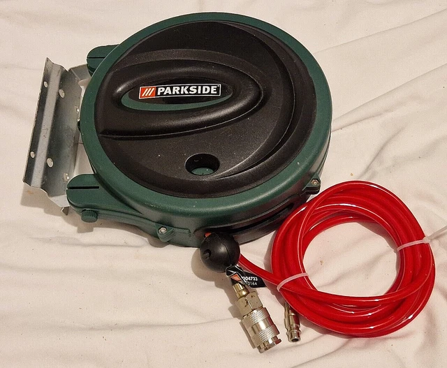 PARKSIDE PDST 10A2 Air compressor hose Reel 10 meter Air tools 1/4 ...