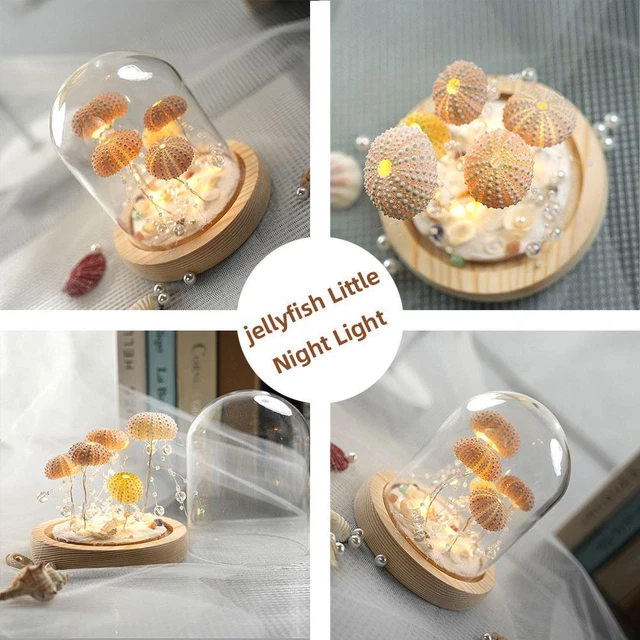 HANDCRAFTED JELLYFISH SHELL Night Light - A Beach-Inspired for ...