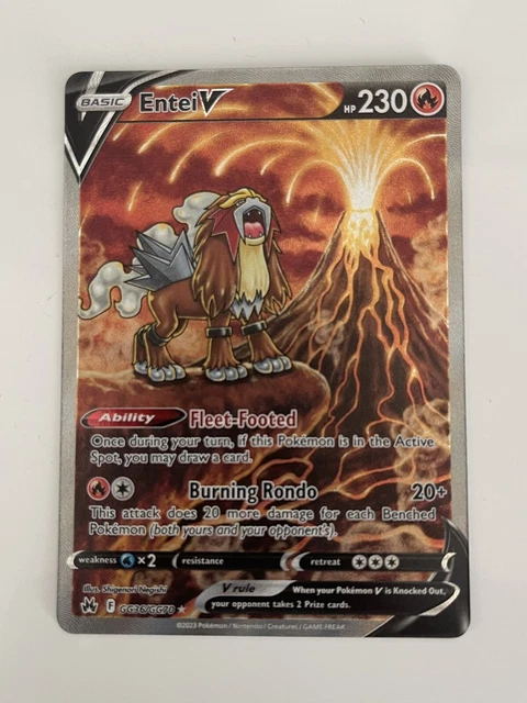 POKÉMON TCG ENTEI V Crown Zenith: Galarian Gallery GG36/GG70 Holo Ultra ...