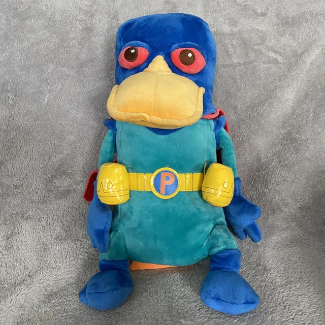 DISNEY STORE 15” Perry the Platypus Agent P Phineas & Ferb Plush ...
