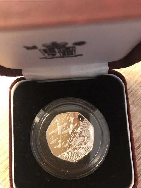 ROYAL MINT 1994 D-DAY 50th ANNIVERSARY SILVER PROOF 50p FIFTY PENCE ...
