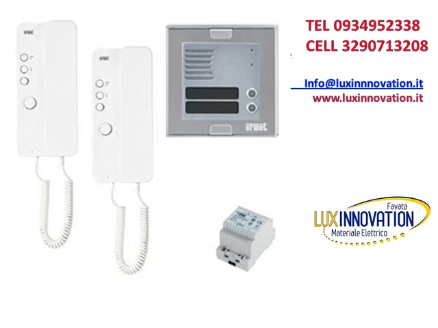 KIT CITOFONO BIFAMILIARE URMET 1150/302 citofono 2 famiglie urmet completo EUR 172,00 - PicClick FR