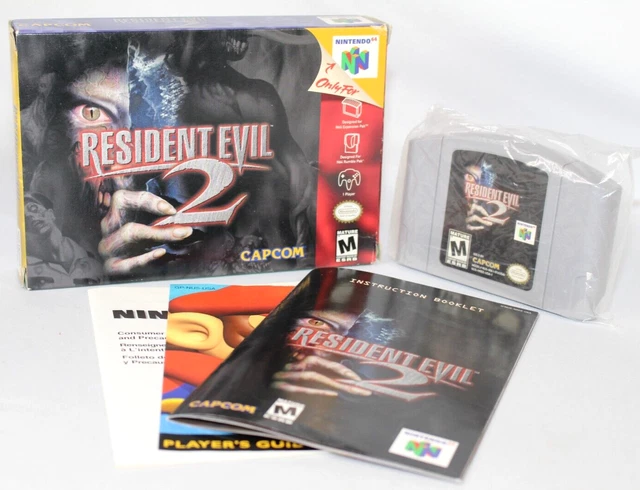 RESIDENT EVIL 2 N64 Nintendo 64 Complete CIB Authentic Very Good ...