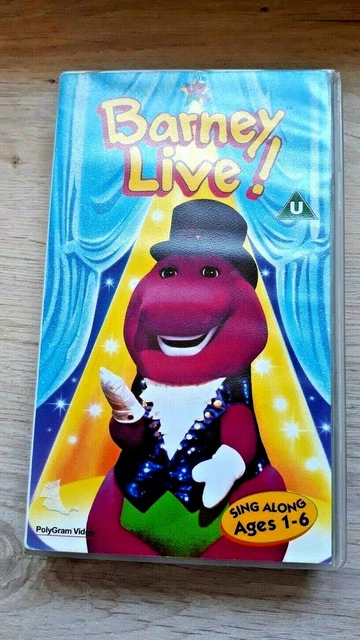 VHS BARNEY -LIVE!- Kids Childrens Favourites Video Pal £14.99 - PicClick UK