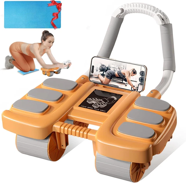 HEALTHY BELLY WHEEL with 6 Elbow Support Ab Roller Wheel Abdominal ...