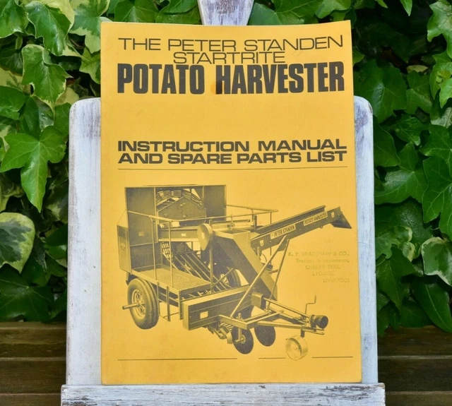 PETER STANDEN STARTRITE Potato Harvester Instruction Manual & Spare ...
