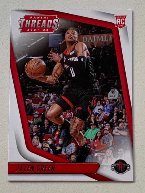 2021-22 PANINI CHRONICLES Threads Rookie Card 'Jalen Green' Houston Rockets #99 EUR 1,50 ...