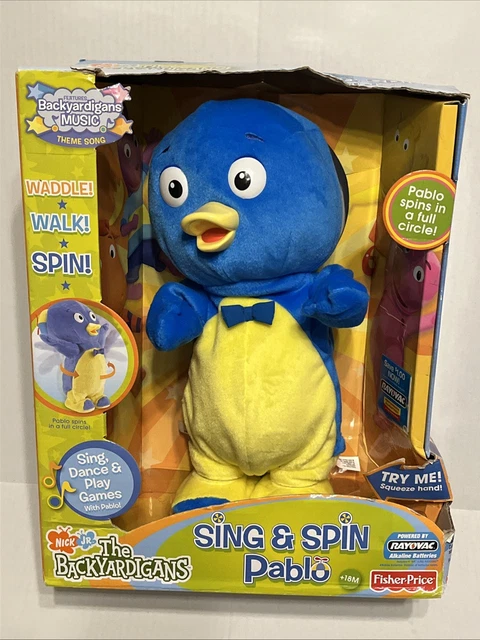 NICK JR 2005 Fisher-Price Backyardigans Sing & Spin Pablo Dancing Plush ...