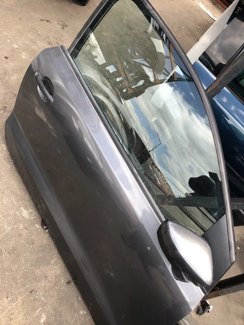 VW POLO (2009-2017) 3Dr Front Door Driver Right Side In Grey Without ...