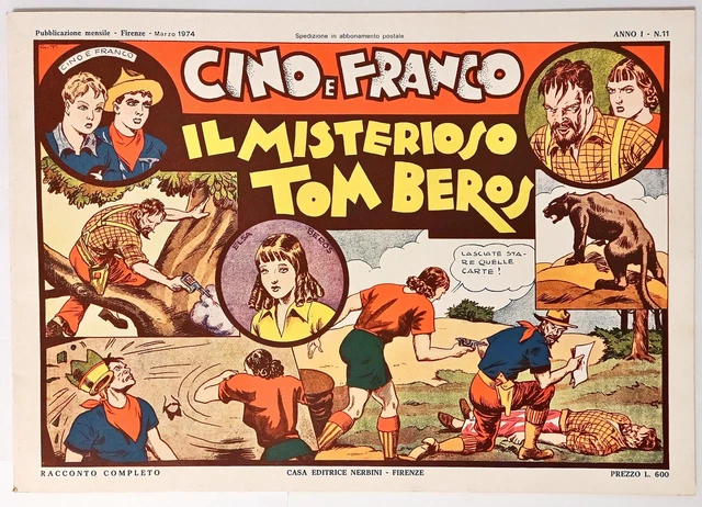CINO E FRANCO Il Misterioso Tom Beros Nerbini 1974 Reprint EUR 5,00 ...