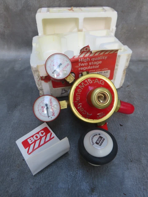A UNUSED BOC Acetylene M15 Ag Two Stage Regulator £50.00 - PicClick UK