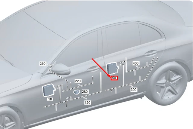 MERCEDES-BENZ S W223 Rear Left Door Control Unit A2239002031 NEW ...