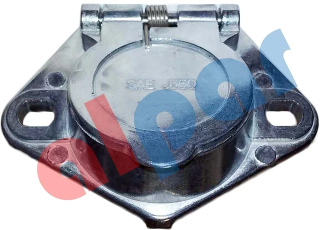 TRAILER SOCKET 7-WAY Split Pin Receptacle SAE-J560 Ref 78862, 38502 ...