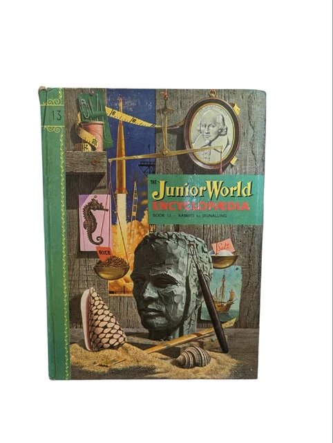 THE JUNIOR WORLD Encyclopedia No.13 Vintage 1960 Hardback Book Sampson ...