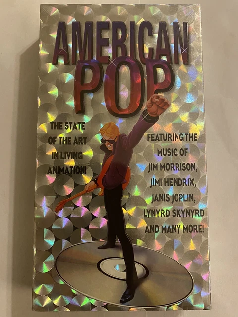 RALPH BAKSHI'S AMERICAN Pop Vhs Sealed Rare Animation Cult Sealed Promo ...