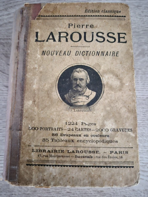 PIERRE LAROUSSE NOUVEAU Dictionnaire 1908 EUR 17,00 - PicClick FR