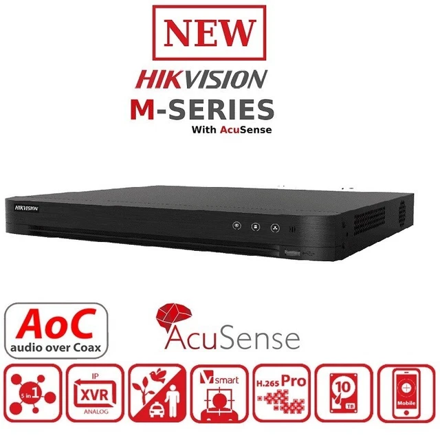 HIKVISION IDS-7216HQHI-M2/S 16 canali AcuSense 3K Turbo HD-TVI/HDCVI/CVBS/IP DVR EUR 212,94 ...