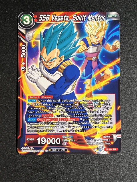 DRAGON BALL CARD game super ssb vegeta spirit mentor P-314 ...