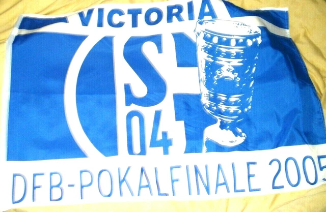 RARITÄT ! FAHNE Victoria DFB-Pokalfinale 2005 FC Schalke 04 Fussball ...