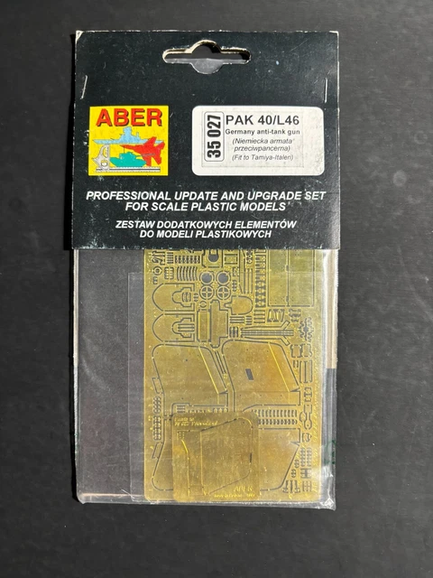 ABER 35027 - Pak 40/L46 German Anti-Tank Gun (Tamiya-Italeri) - 1/35 ...