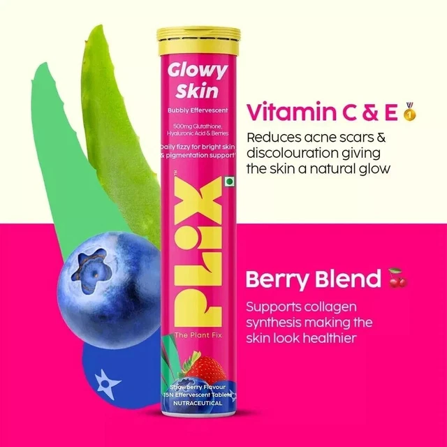 PLIX - THE PLANT FIX Glutathione 15 Tablets With Vitamin C Pack Of 2 ...