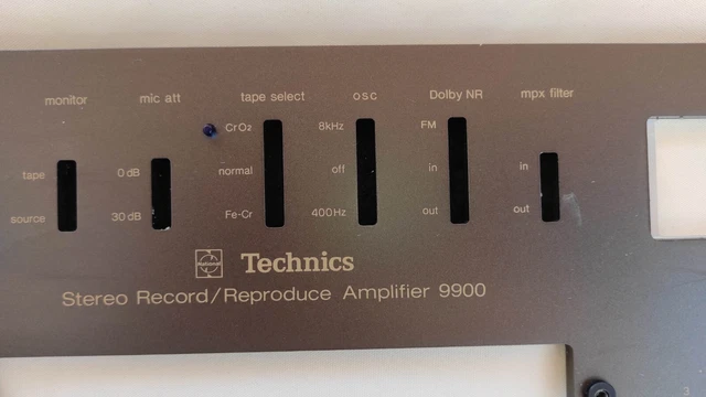 TECHNICS RS-9900US AMPLIFIER unit front panel Frontblende EUR 54,00 ...