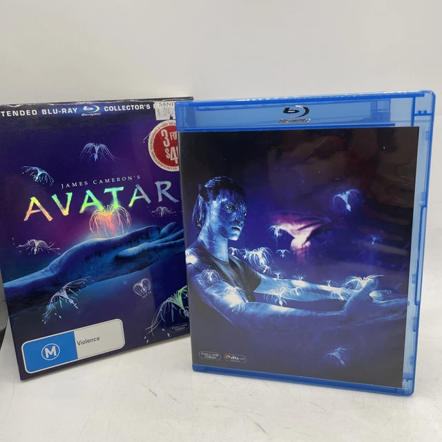 AVATAR EXTENDED BLU Ray 3 Disc Set Collectors Edition + Slip Cover Free ...