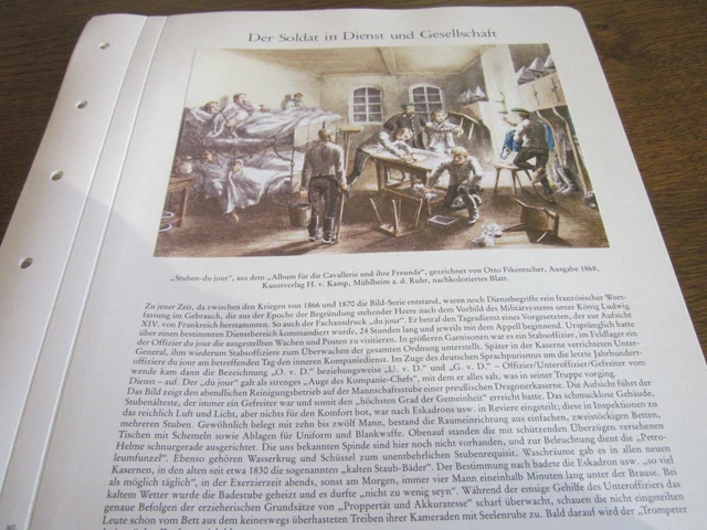 DEUTSCHES MILITÄR ARCHIV 2 der Soldat 2029 Stuben -du- Jour 1868 EUR 6 ...