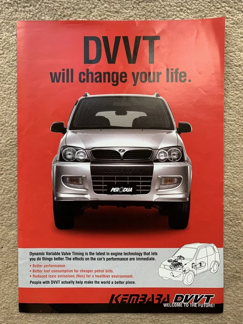 2003 PERODUA KEMBARA DVVT Car Brochure (Malaysia) £1.75 - PicClick UK
