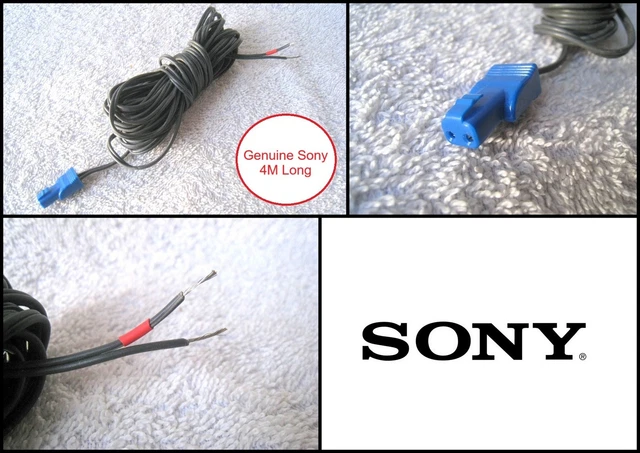 GENUINE SONY BLUE Speaker Wire Cable Plug (4m Long) $20.00 - PicClick AU