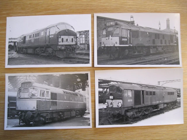 BRITISH RAIL EARLY DIESEL LOCOMOTIVES (CLASS 21-30) B &W PHOTOGRAPHS ...