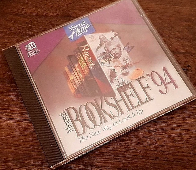 RARE VINTAGE RETRO Microsoft Bookshelf 94 PC CD-ROM 1994 £14.99 ...