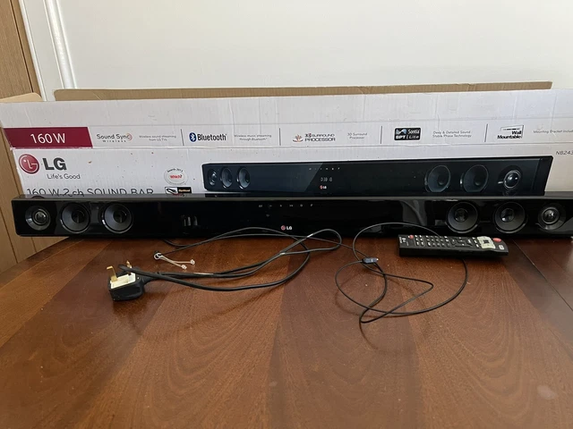 LG 160W 2 Ch Sound Bar With Remote, Used, Boxed. NB2430A £41.00 ...