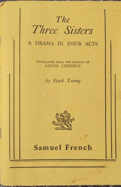 VINTAGE SAMUEL FRENCH Theatre Play Script The Three Sisters A Drama 4 ...