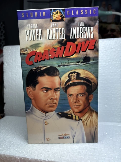 CRASH DIVE VHS Movie 1943 Tyrone Power, Anne Baxter, Dana Andrews ...