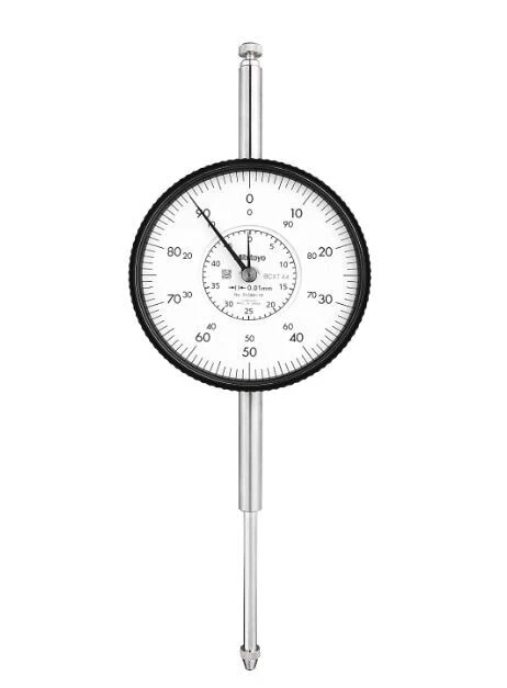 MITUTOYO 3058A-19 SERIES 3 Large Face Dial Indicator, 0-50mm Range, 0 ...