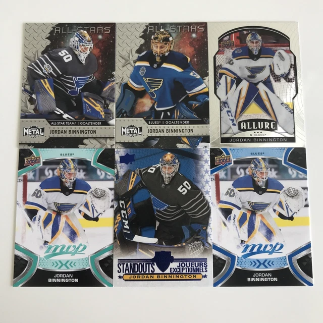 LOTTO DI CARTE NHL, 6x Jordan Binnington, St. Louis Blues EUR 1,00 ...