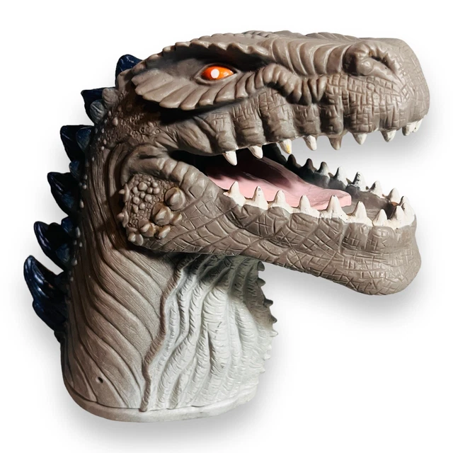 VINTAGE 1998 GODZILLA Hand Puppet - TOHO - Retro Dinosaur Head - Hard ...