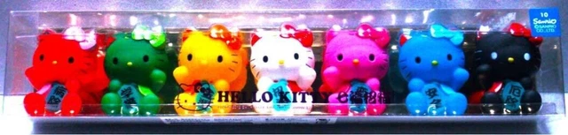 HELLO KITTY SHICHIFUKU Lucky Cat set 7 Maneki neko beckoning Sanrio ...
