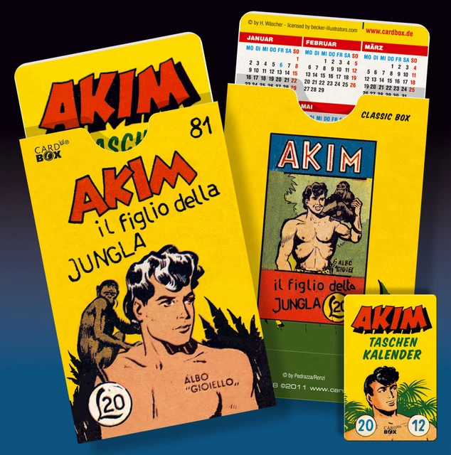 AKIM FIGLIO DELLA GIUNGLA PIETRA protezione copertura per carta + calendario! EUR 1,80 - PicClick IT