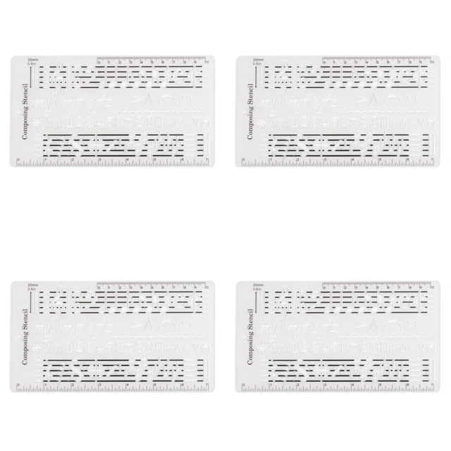 COMPOSING TEMPLATE STENCIL Composer Number Symbols Notation Manuscript ...