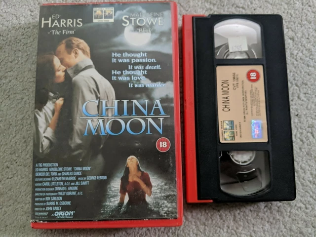 CHINA MOON VHS Video Big Box Ex Rental Ed Harris Madeleine Stowe 90s ...