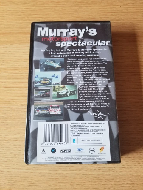 MURRAY'S MOTORSPORT SPECTACULAR (VHS, 1998) £5.99 - PicClick UK