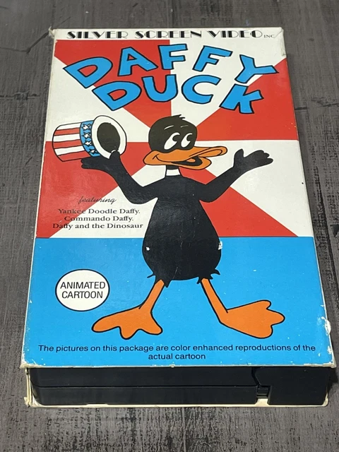 DAFFY DUCK ANIMATED Cartoon, VHS 1989, Silver Star Video rare and ...