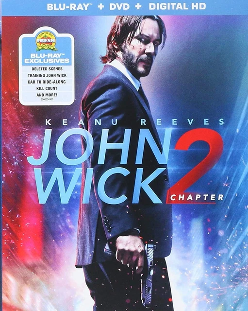 JOHN WICK: CHAPTER 2 (Blu-ray) Keanu Reeves Ian McShane Ruby Rose (US ...