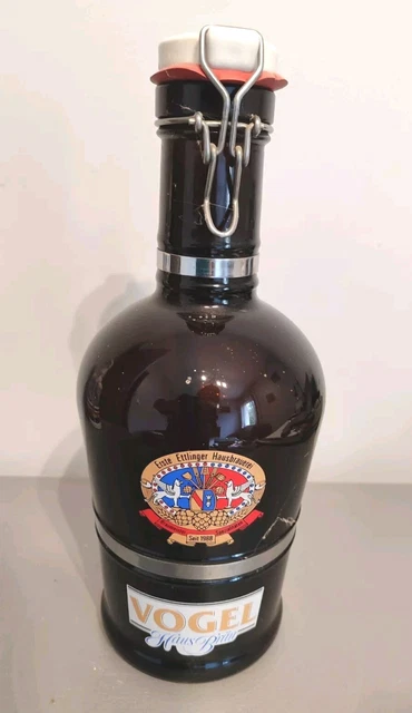 GROSSE BOUTEILLE DE Bierre Vogel HausBraü Ettlingen Haus Verre Fumé ...