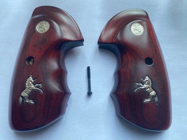 COLT PYTHON GRIPS Rosewood, 2020 Model Python, Colt 2021 Anaconda, Colt ...