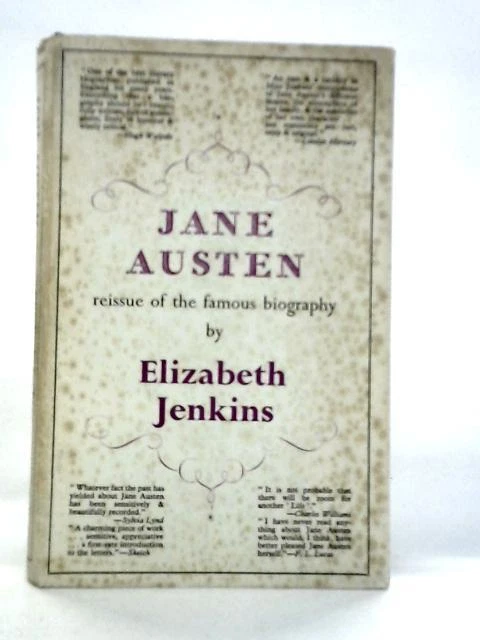 JANE AUSTEN (ELIZABETH Jenkins - 1961) (ID:26024) £11.99 - PicClick UK