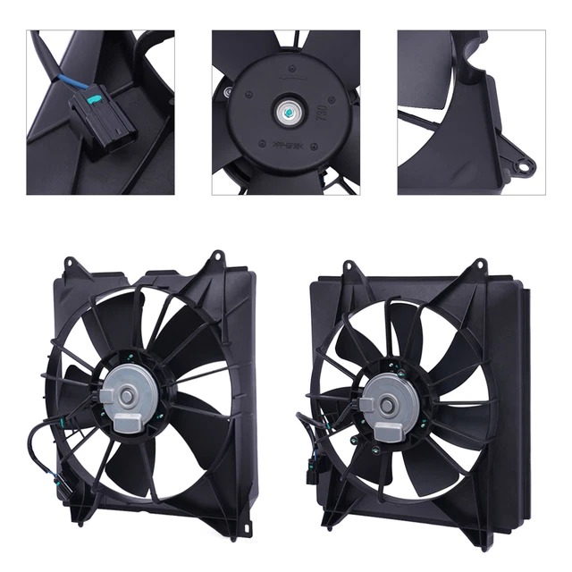 RADIATOR COOLING FAN Set with Blade Motor Shroud for 2013-2017 Honda ...